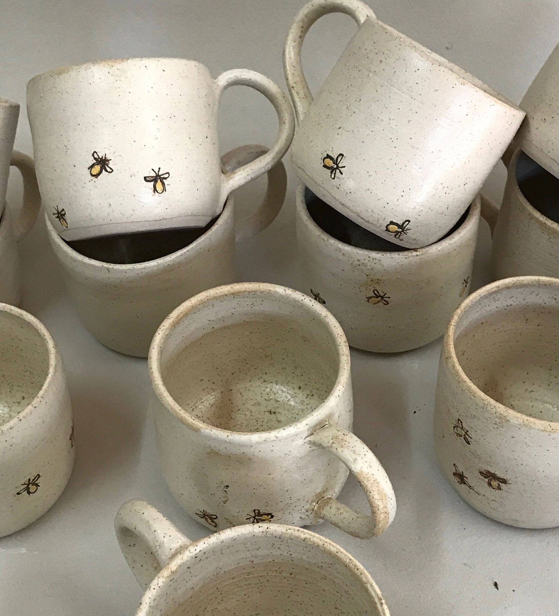 Bee mugs - Emma Buckmaster